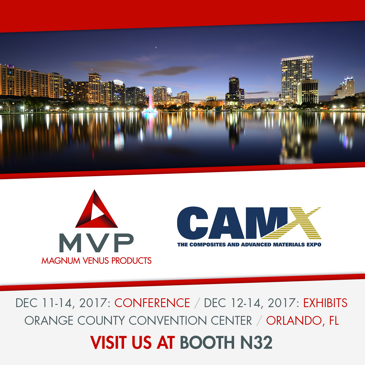 Mvp Gears Up For Camx 2017 In Orlando Florida Magnum Venus Products